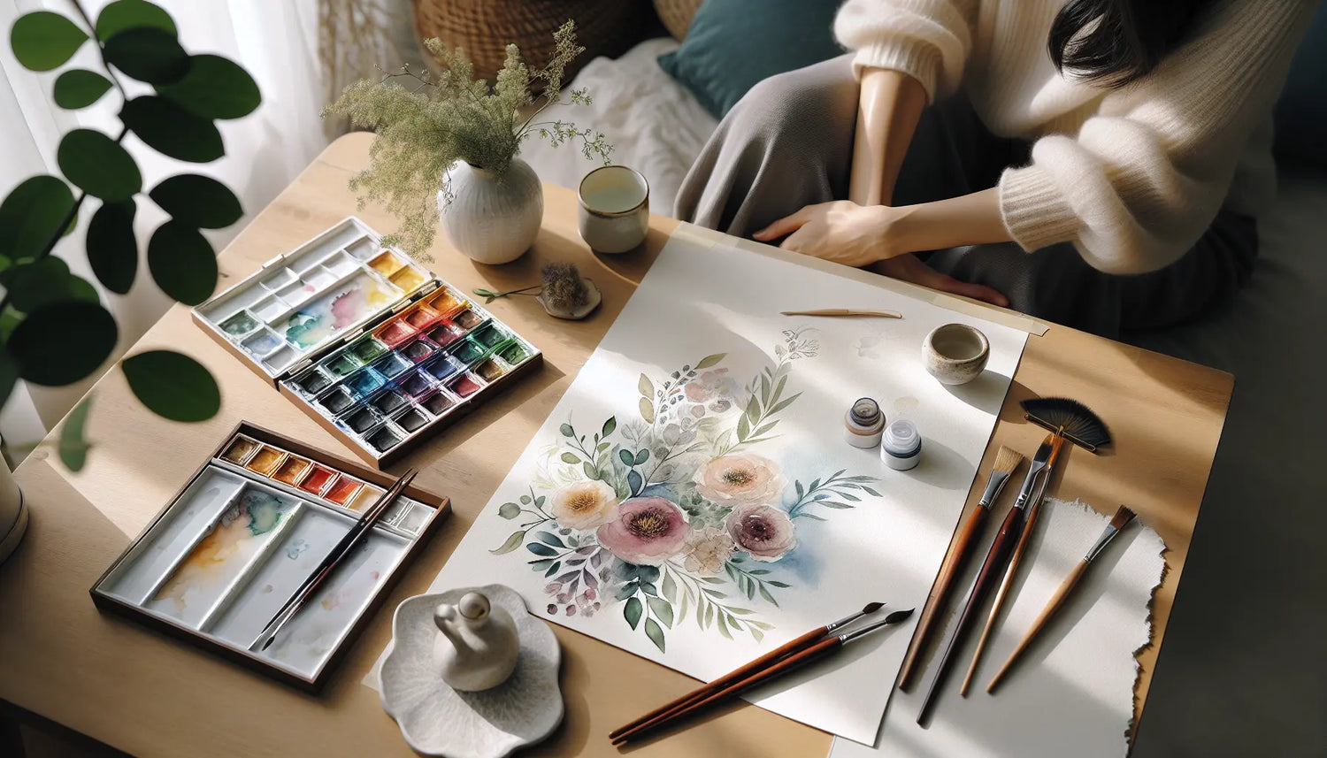 Mindful Art: Watercolor Painting for Stress Relief – ColorWhisper Wellness